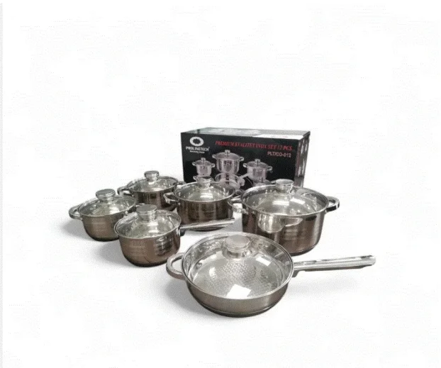 PROLINETECH Inox set posuđa 12 delova PLT/CO-012 Inox set p ...
