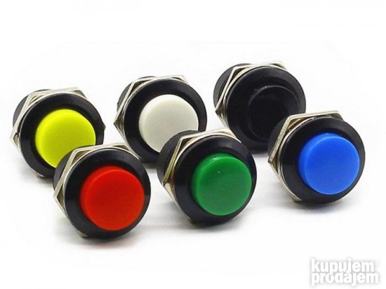 Taster (ON-OFF) 16mm ugradni u boji (plavi) - KupujemProdajem