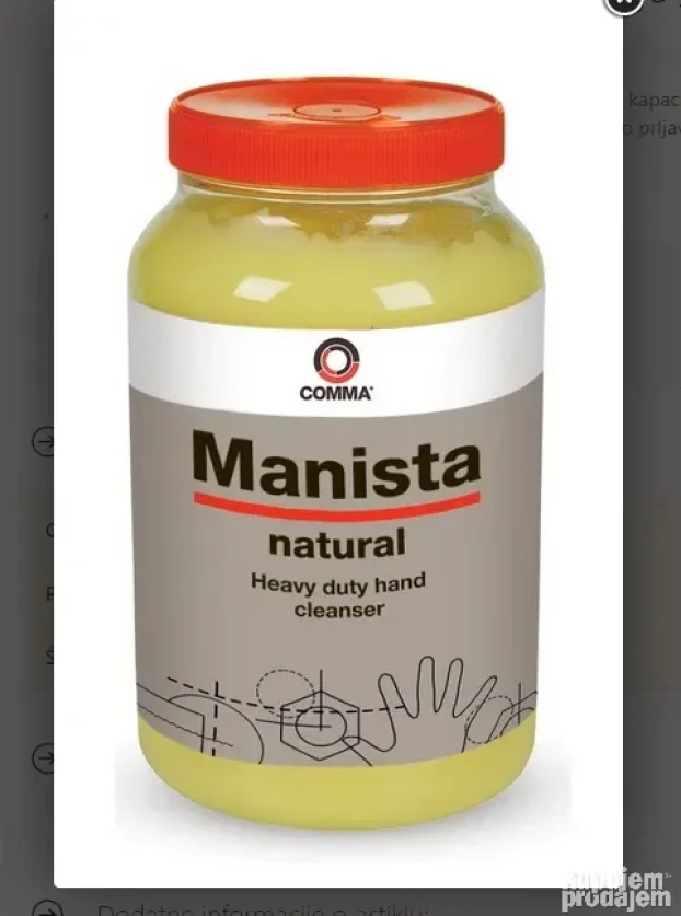 MANISTA Comma pasta za pranje ruku 3l,10l - KupujemProdajem