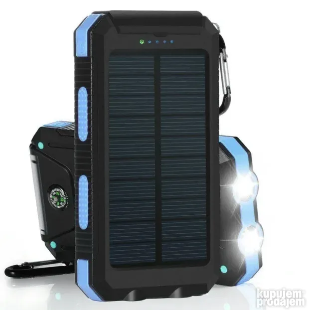 Solarna Power Bank baterija 12000mAh LED svetlo Gembird - KupujemProdajem