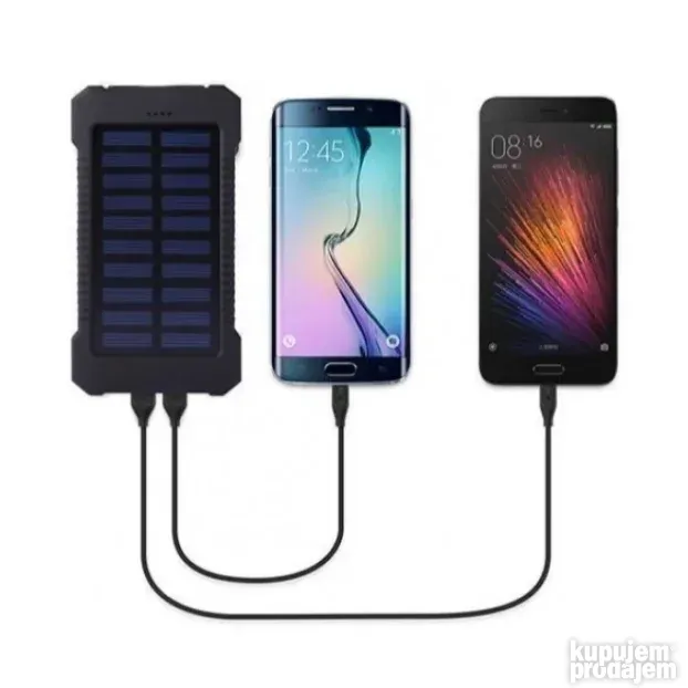 Solarna Power Bank baterija 12000mAh LED svetlo Gembird - KupujemProdajem