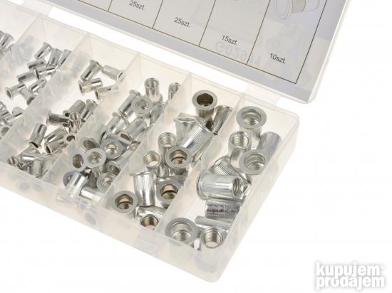 Set BLIND matica od aluminijuma M3-M10 150 kom Geko - KupujemProdajem