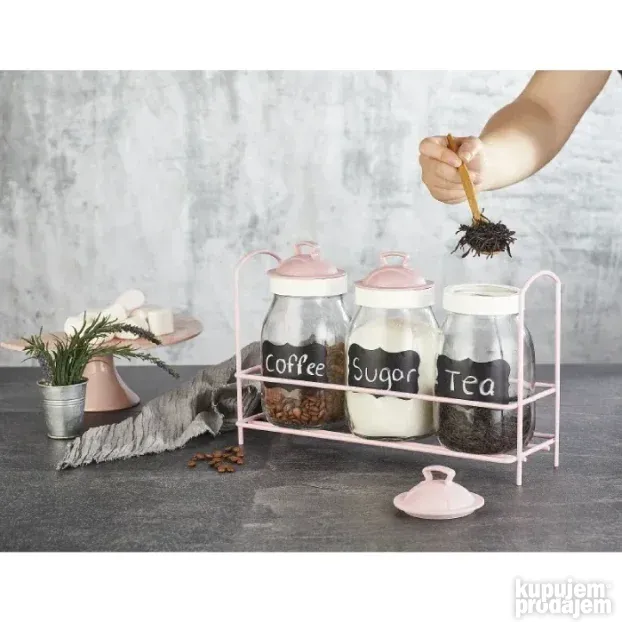 HANE Teglice za začine na stalku 4/1 Pink - KupujemProdajem