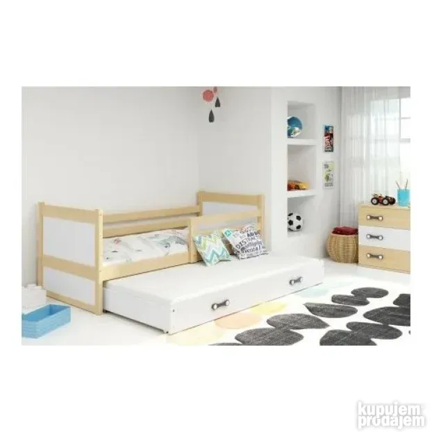 Krevet za dve osobe 190X80 pine beli 8436 - KupujemProdajem
