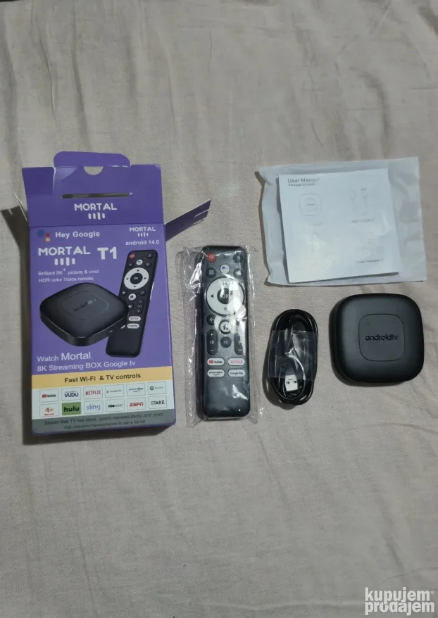 Tv Box Mortal T1 4k Ultra HD Android 14 5G 2G/16G - KupujemProdajem