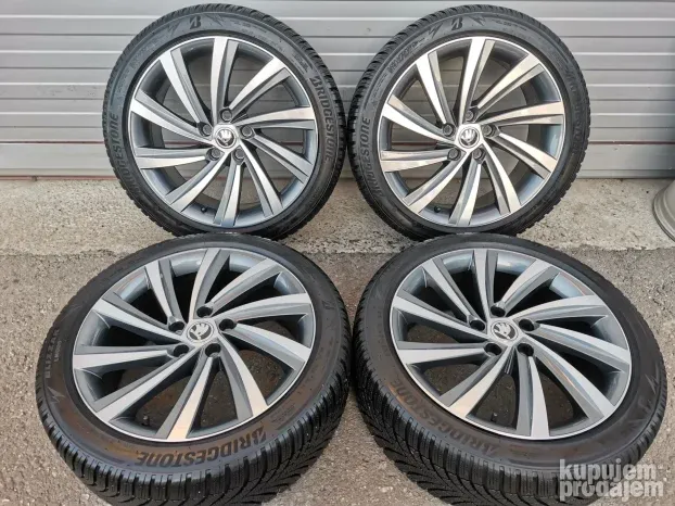 Škoda alu felne 18 5x112 ORIGINAL Octavia Karoq Kodiaq VW - KupujemProdajem