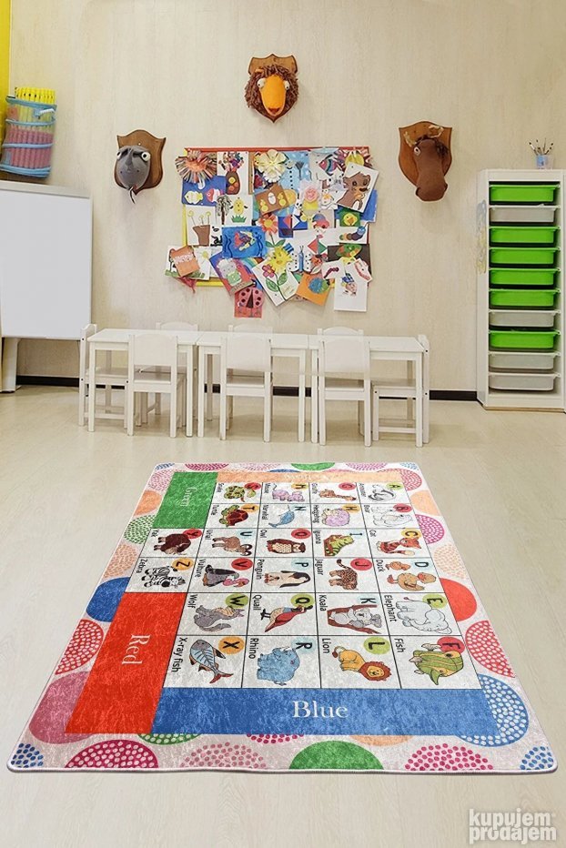 Deciji tepih ABECEDA, BOJE I ZIVOTINJE novo - KupujemProdajem
