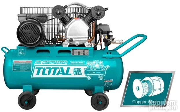 Kompresor 100l,3HP,indukcioni motor,5g garancije!Isporuka ...