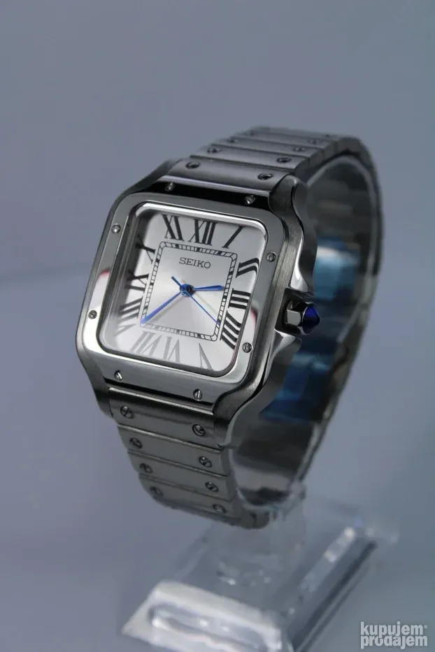 Seiko Santos - Cartier Santos homage Sun Burst cifer - KupujemProdajem