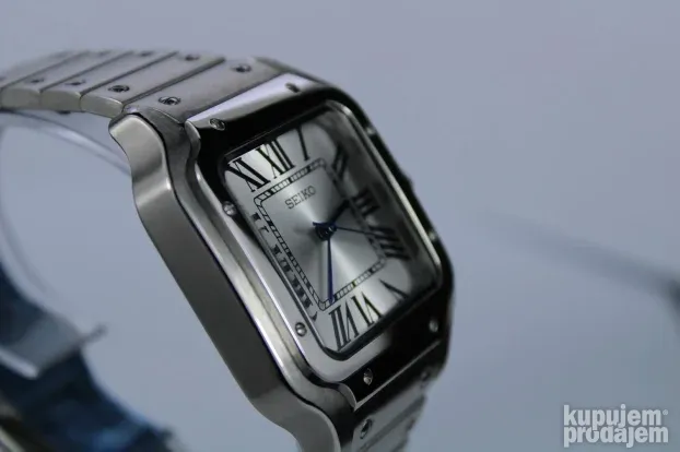 Seiko Santos - Cartier Santos homage Sun Burst cifer - KupujemProdajem