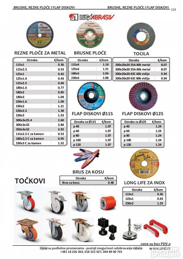 Tocilo 200x20x20 60k - vidija - KupujemProdajem