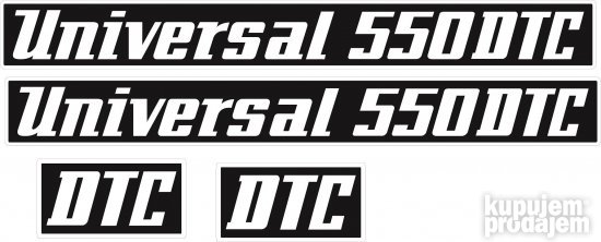 UNIVERSAL 550 DTC - Nalepnice za traktor - KupujemProdajem