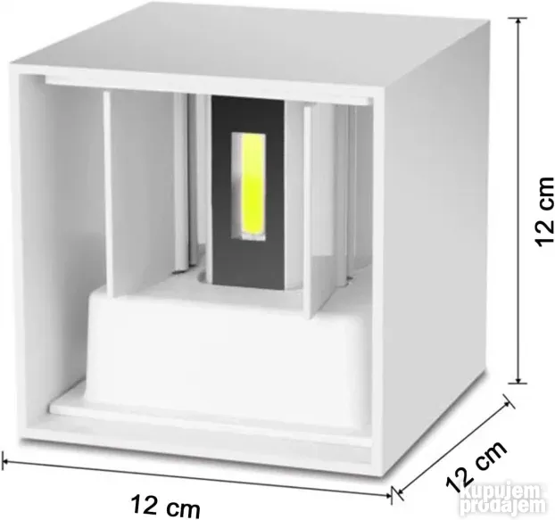 LED zidne lampe, Set 2KOM vodootporne 20W, 3000K, IP65 - KupujemProdajem