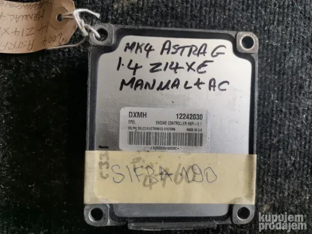 Motorni računar set OPEL ASTRA ZAFIRA DELPHI Z14XE HSFI 2.1 ...