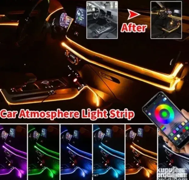 Led ambijetalno ukrasna traka za enterijer auta-Led ambijeta ...