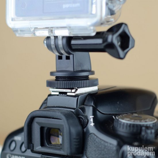 GoPro 1/4" Hot Shoe Adaptor + Tripod + Sraf (za sve kamere ...