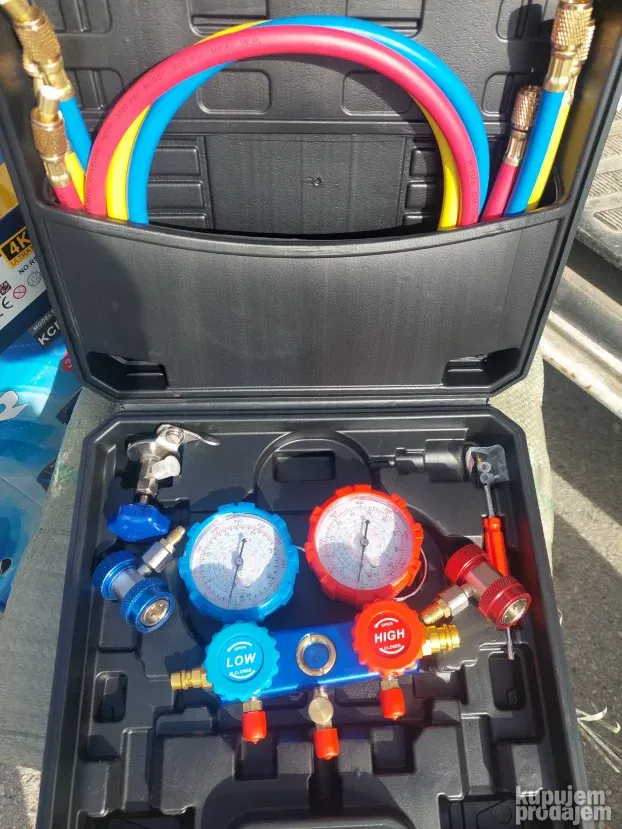 Alat za punjenje klima uredjaja manometri i creva za klime - KupujemProdajem