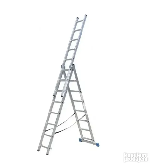 ELKOP Trodelne Aluminijumske Merdevine 3x8 - 4,5m - KupujemProdajem