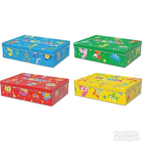 Flomasteri Carioca 1/100 Color kit+bojanka, Metalna kutija ...