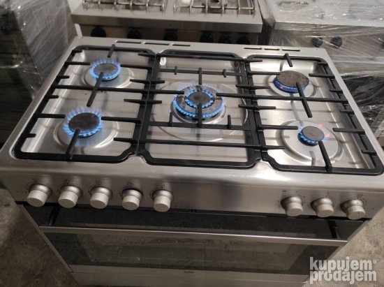 Profesionalni sporet na plin sa 5 gorionika i ogromnom turbo ...