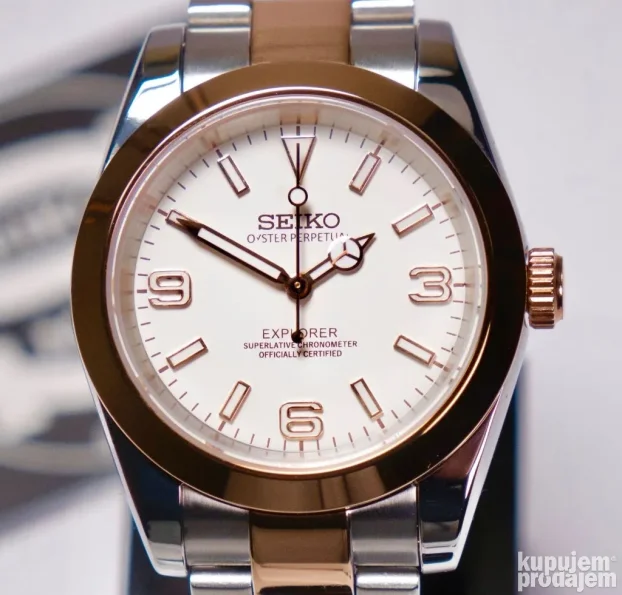 Seiko EXPLORER 39mm MOD omaž Rolex - KupujemProdajem