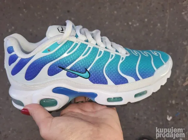 NIKE AIR MAX PLUS TN, Aqua Plave Bele; Nove Patike TN 36-40 ...