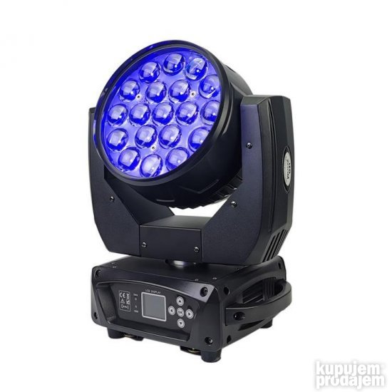 Led Wash i beam moving head 19x15W roto glava zoom 4u1 diode ...