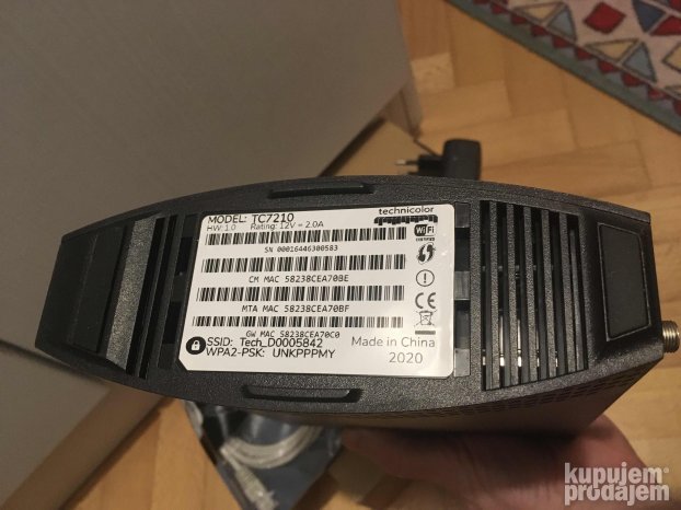 Technicolor TC7210 SDB kablovski ruter wifi AC1200 2-5Ghz - KupujemProdajem