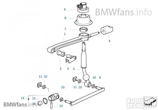 Ručica - poluga menjača za BMW e36 - KupujemProdajem
