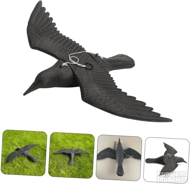 Rasterivač ptica vrana gavran u letu veliki model NOvo - KupujemProdajem