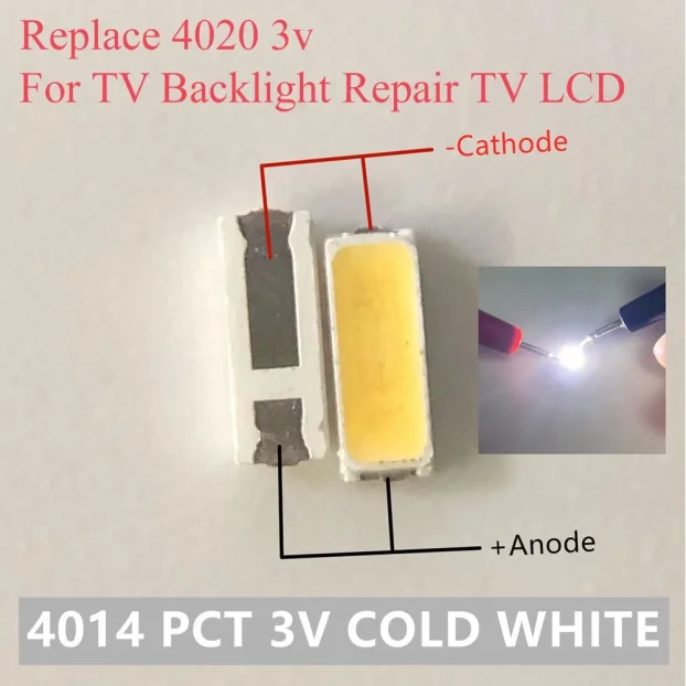 Led diode 4014 3V za reparaciju pozadinskog osvetlenja tv ...