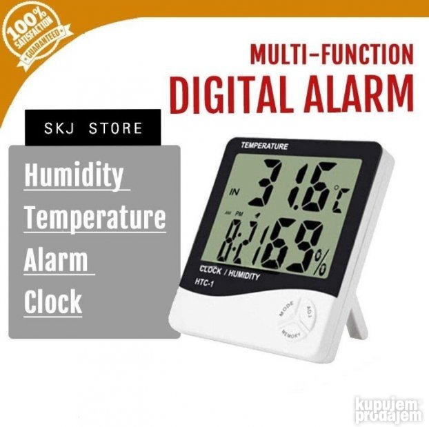 LCD elektronski merač temperature i vlažnosti Digitalni - KupujemProdajem