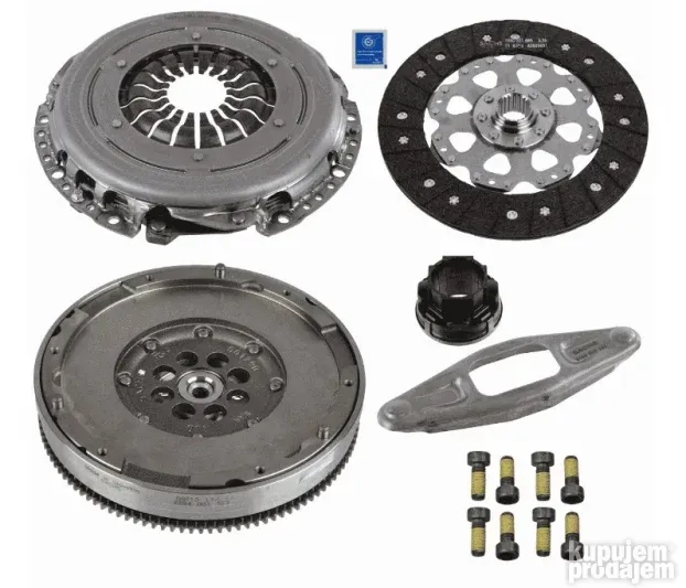 BMW E46, E90, E60 320d M47 Set kvačila + plivajući zamajac ...