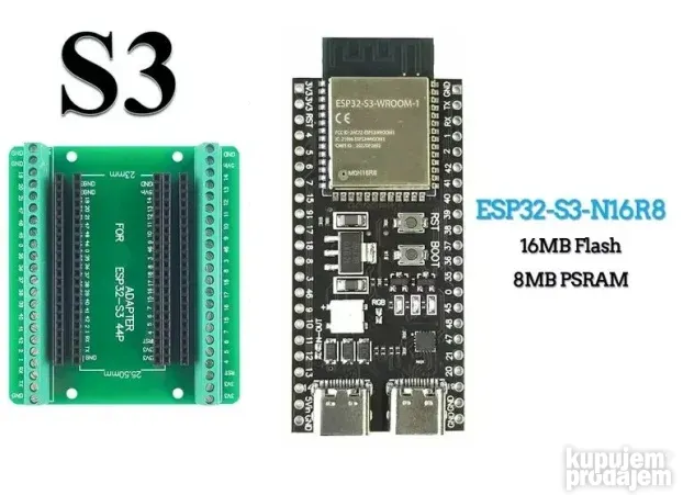 ESP32 ESP32-S3 WiFi/Bluetooth + Terminal Adapter Board - KupujemProdajem