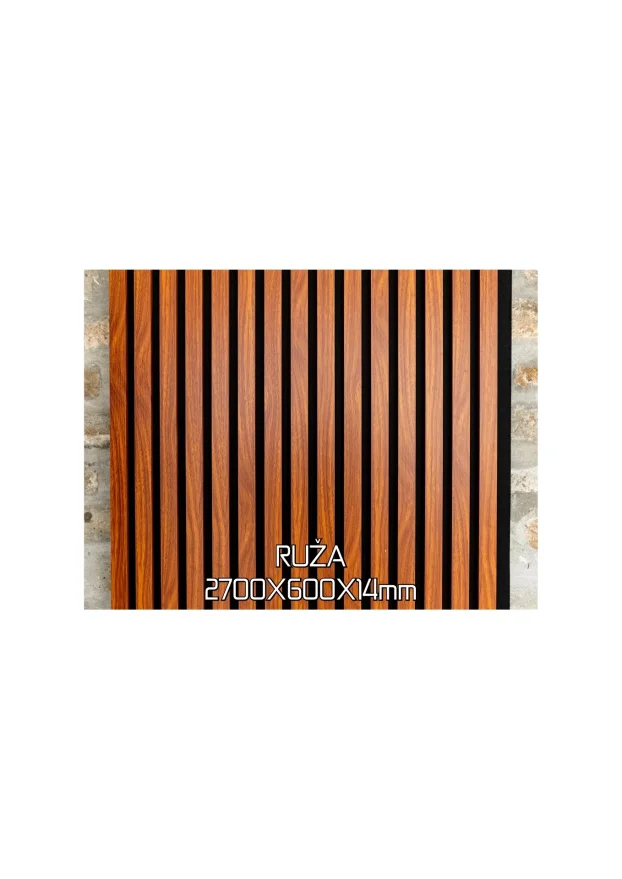 Letvice-Akustični zidni Paneli 270x60cm,po sistemu uradi sam ...