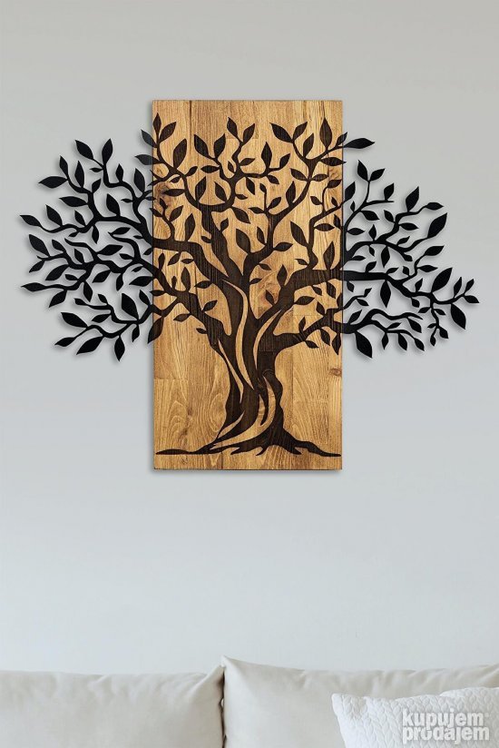 Zidni ukras slika drvo metal novo - KupujemProdajem