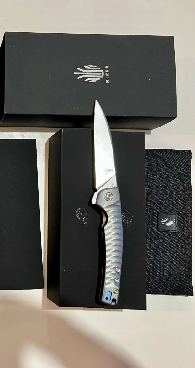 Nož Kizer Splinter Titanium CPM-S35VN (NOV) - KupujemProdajem