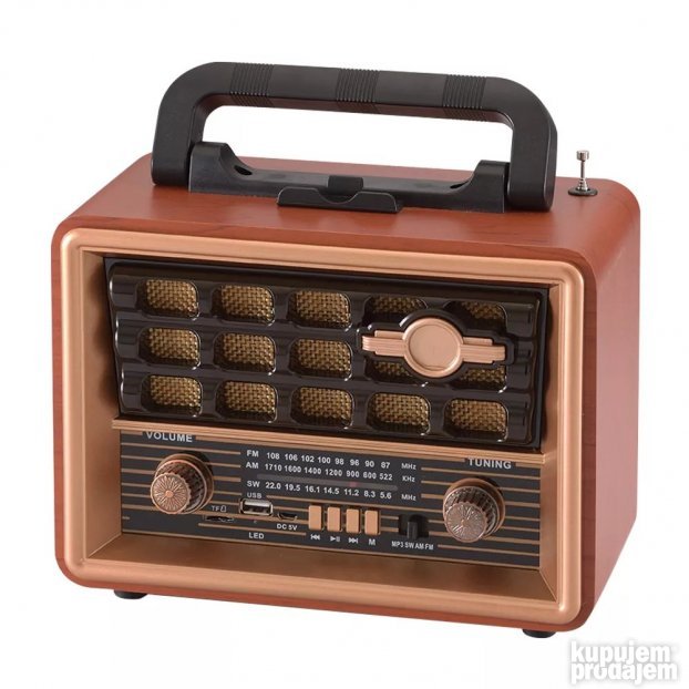 Retro radio tranzistor sa Bluetooth+ Usb+ Fm +Led Svetlo - KupujemProdajem