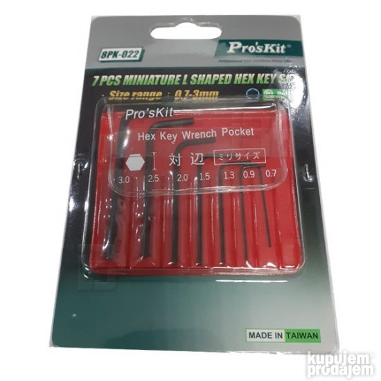 Imbus ključevi mini set inbus ključ ProsKit 8PK-022 - KupujemProdajem