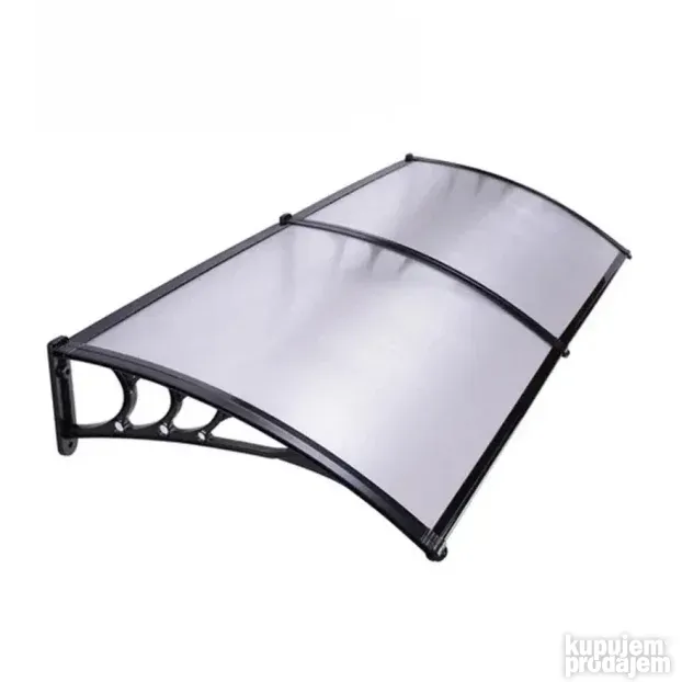 Nadstresnica crna providna 5mm leksan 240x100 - KupujemProdajem