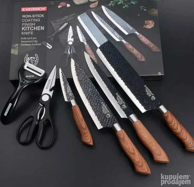 Set nozeva Kuhinjski nozevi Set nozeva makaze ljustilica - KupujemProdajem