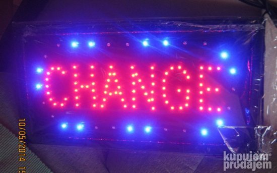 led reklama za menjacnicu CHANGE - KupujemProdajem