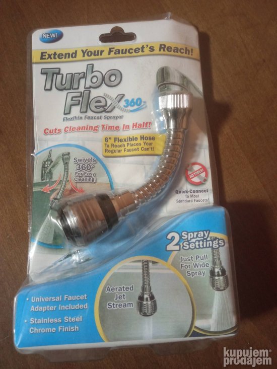 Turbo flexi nastavak za slavinu - KupujemProdajem