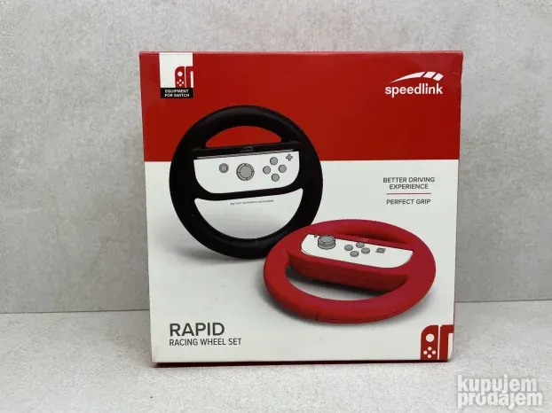 Nintendo SWITCH > Joy Con 2x Volan RED&BLACK / Wheel Set NOV ...