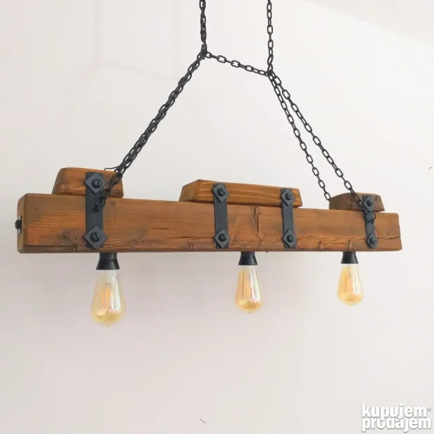 Rustik etno lusteri puno drvo - KupujemProdajem