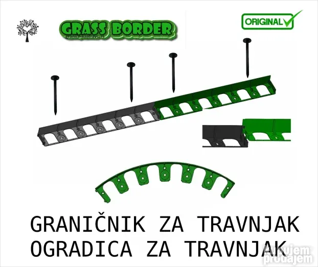 100m-Granicnik-Ivicnjak za TRAVU Malc Kamen- 400 klinova-SET ...
