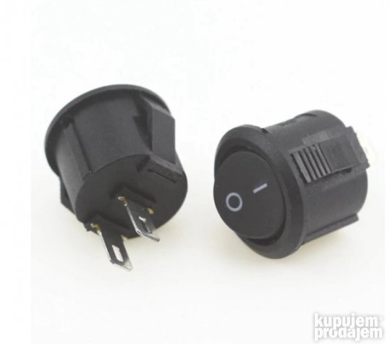 Dvopolni ugradni prekidaci crni NOVO - KupujemProdajem