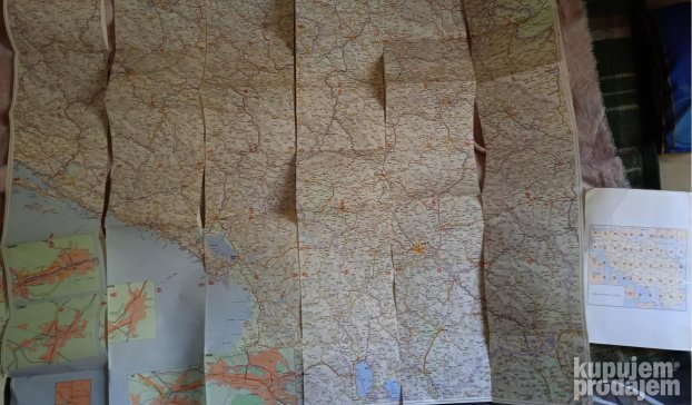 Putna karta Jugoslavije - KupujemProdajem
