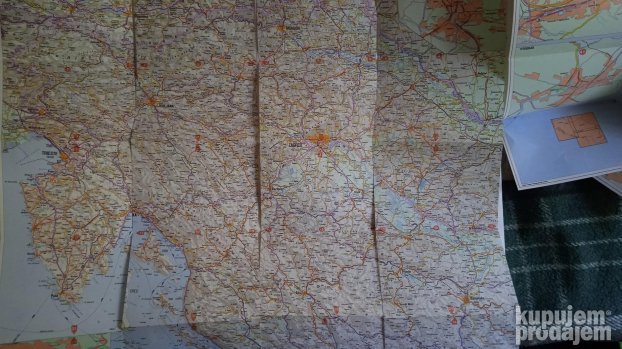 Putna karta Jugoslavije - KupujemProdajem