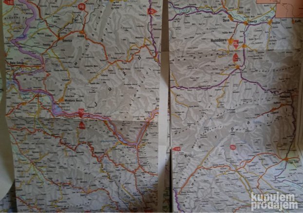 Putna karta Jugoslavije - KupujemProdajem